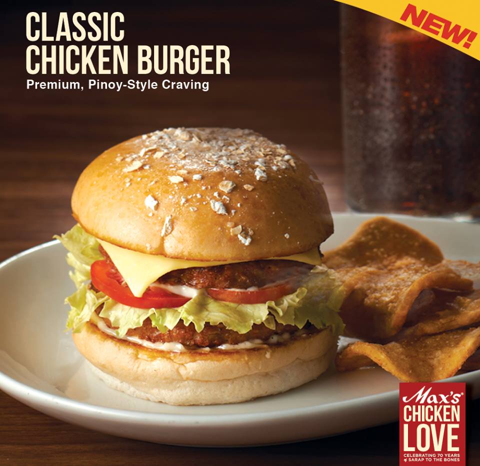 Max's Chicken Classic Burger now available for limited time only - LEVYousa