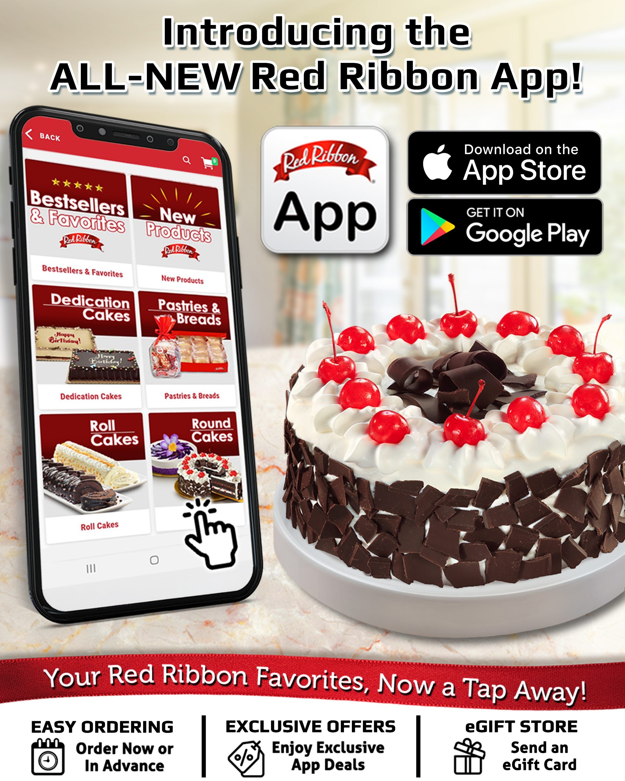 The NEW Red Ribbon App: Tap for your Red Ribbon favorites! - LEVYousa
