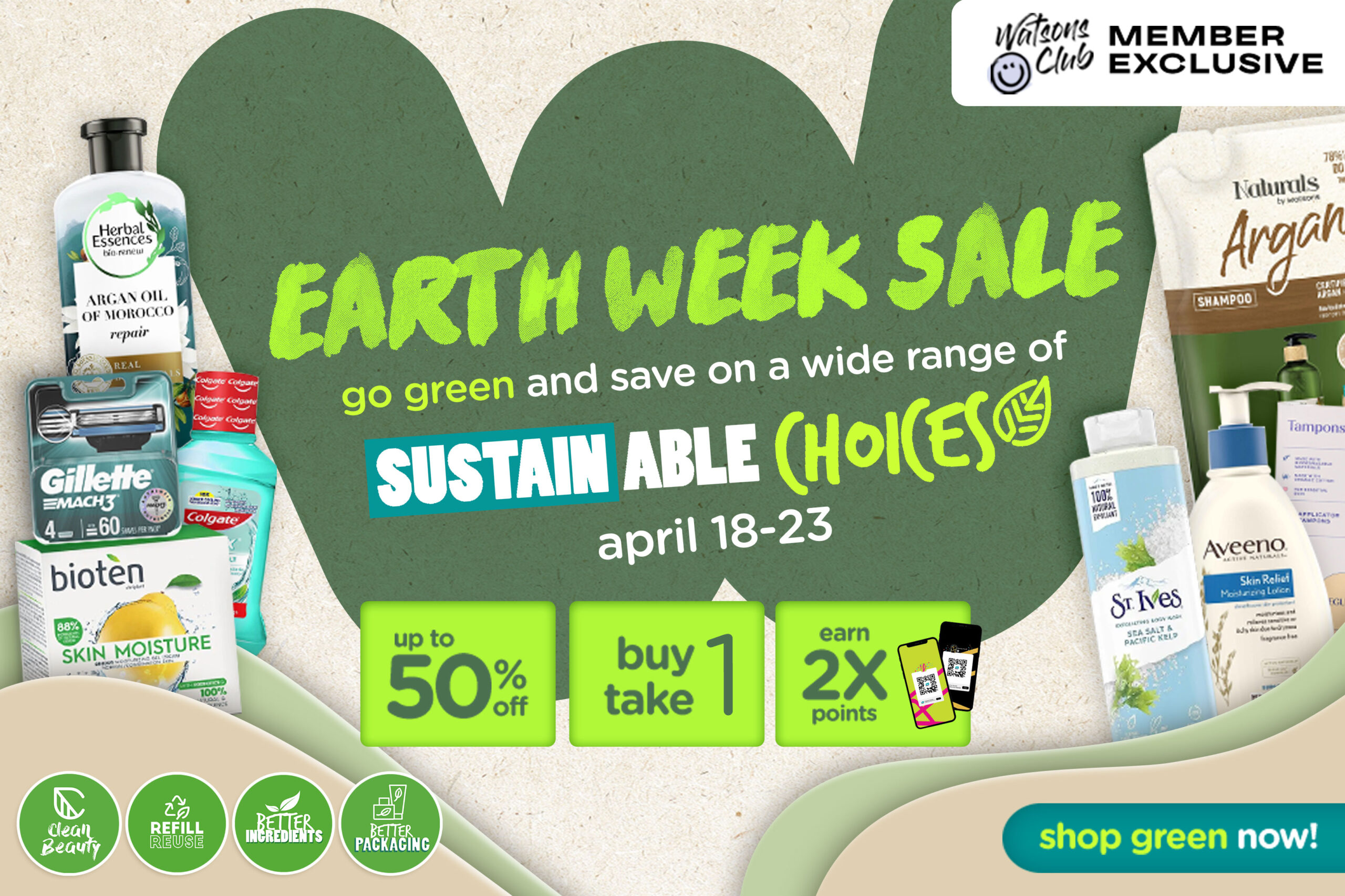 Watsons Earth Week Sale - LEVYousa